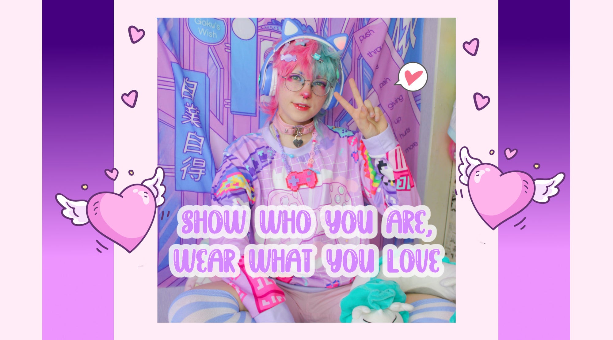Kawaii Pastel Goth Menhera Decora Fairy Kei Clothing – KawaiiAmai Shop